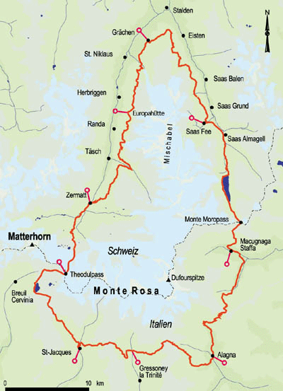 On the MONTE ROSA trail – We love to travel